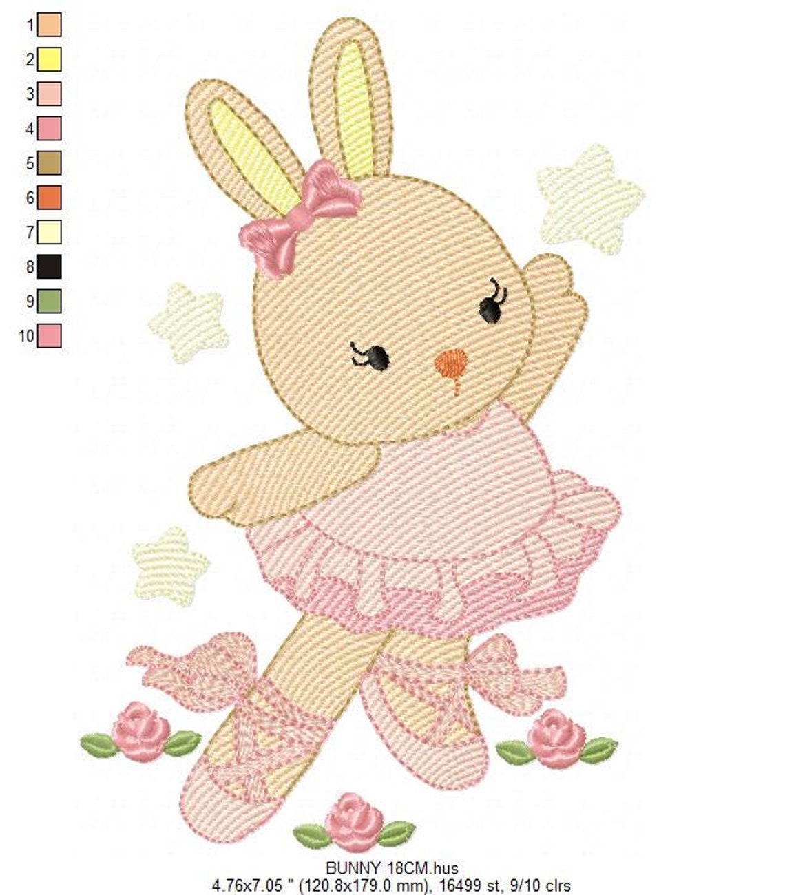 Bunny Embroidery Design Rabbit Embroidery Designs Machine - Etsy
