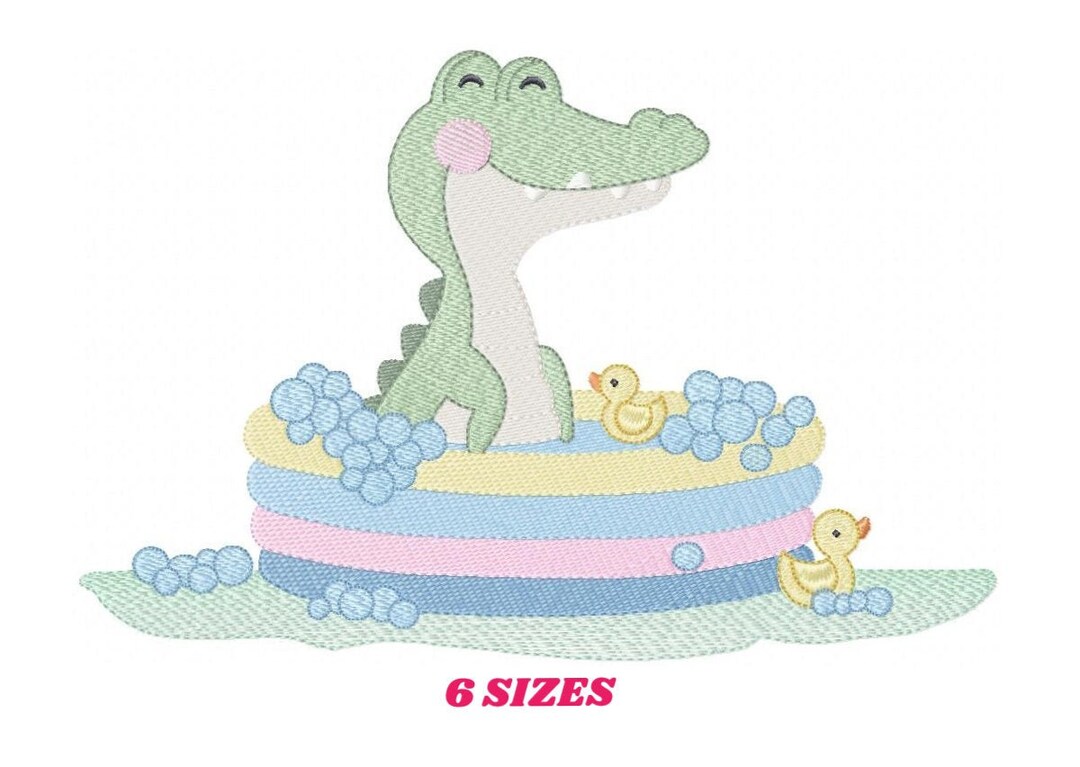 Crocodile Embroidery Design - Alligator Embroidery Designs Machine ...