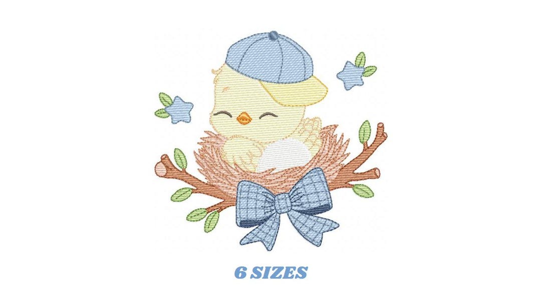Bird Embroidery Designs - Baby Boy Bird With Cap Machine Embroidery ...