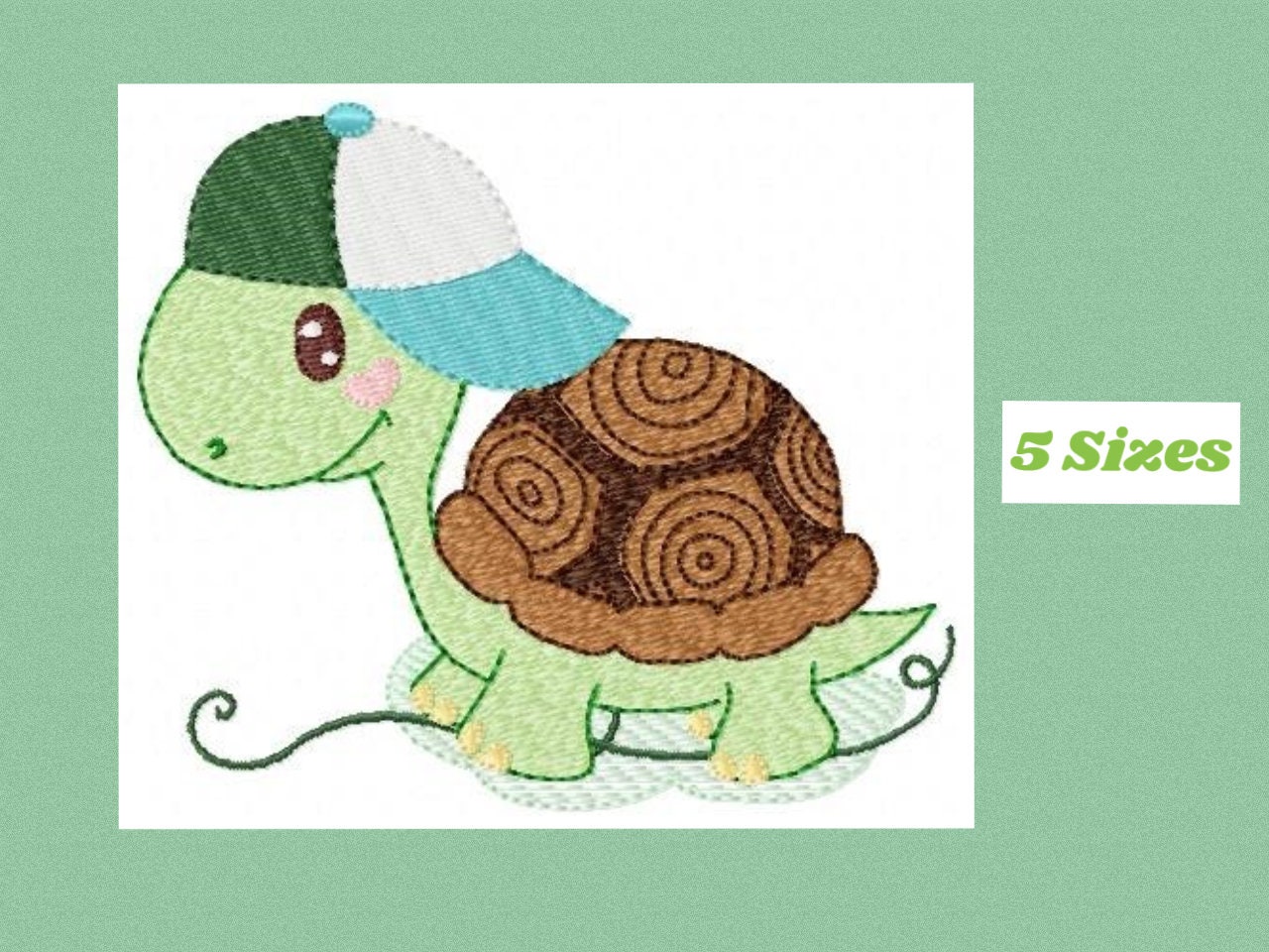 Turtle Embroidery Design Animal Embroidery Designs Machine - Etsy
