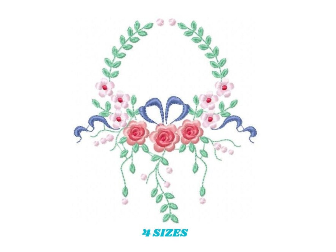 Monogram Frame Embroidery Designs - Flower Embroidery Design Machine ...