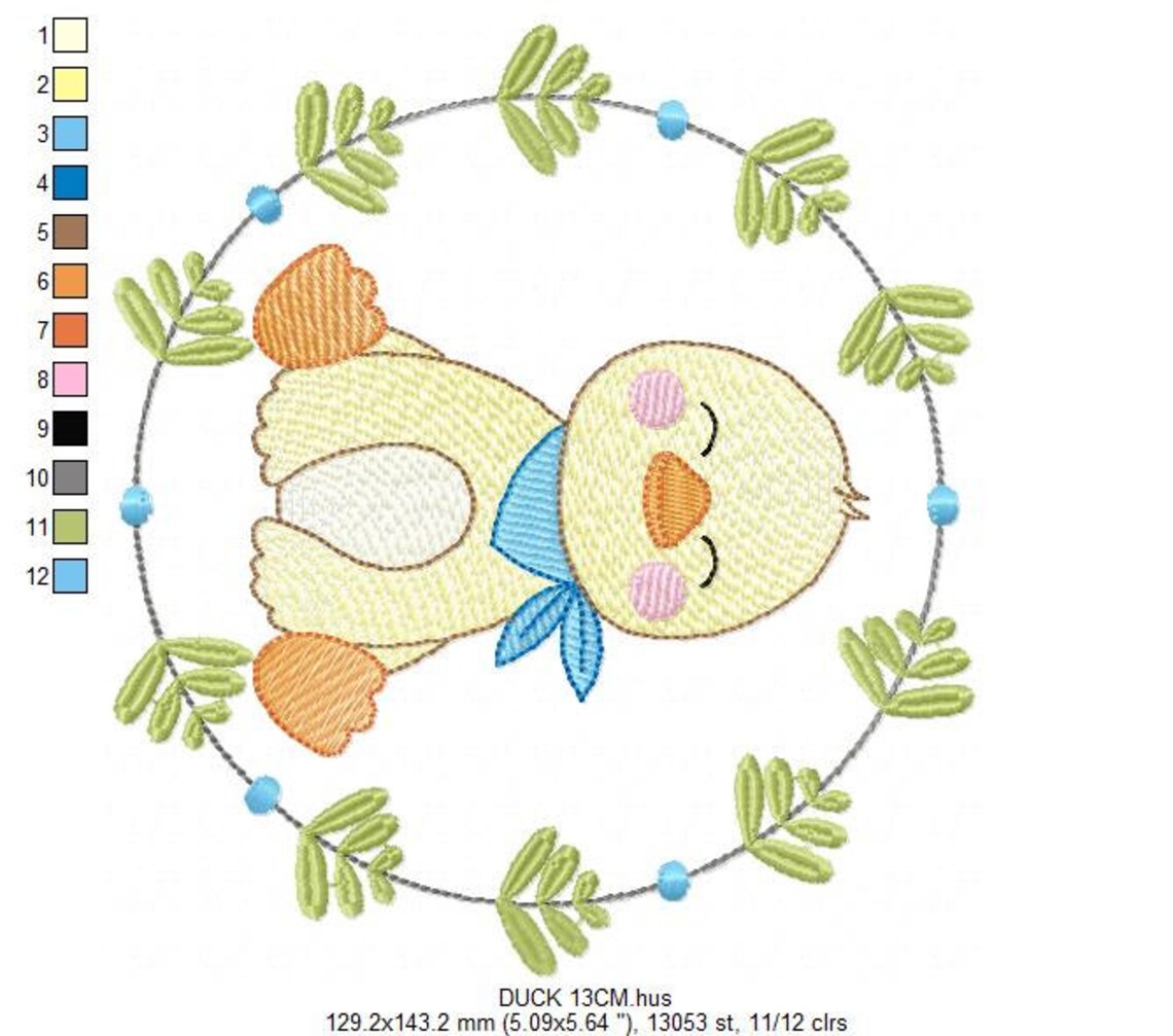 Duck Embroidery Design Baby Boy Embroidery Designs Machine | Etsy