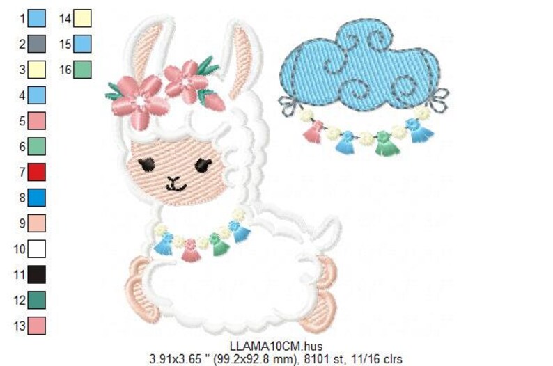 Llama Embroidery Design Animals Embroidery Designs Machine | Etsy