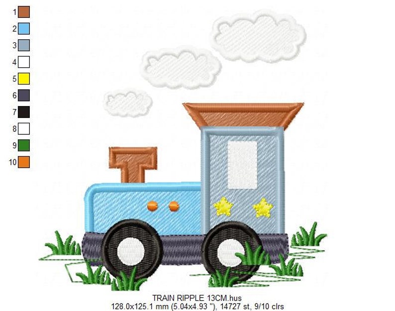 Train Embroidery Designs Vehicle Embroidery Design Machine - Etsy Australia