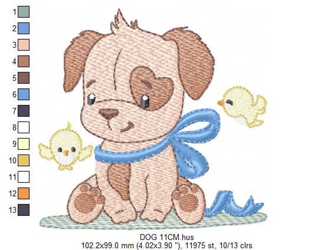 Dogs Embroidery Designs Dog Embroidery Design Machine - Etsy