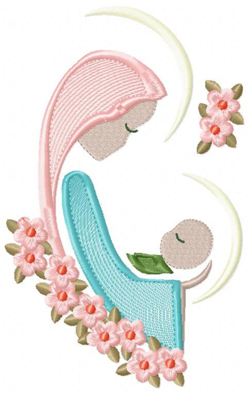 Holy Mary embroidery designs Holy embroidery design machine | Etsy