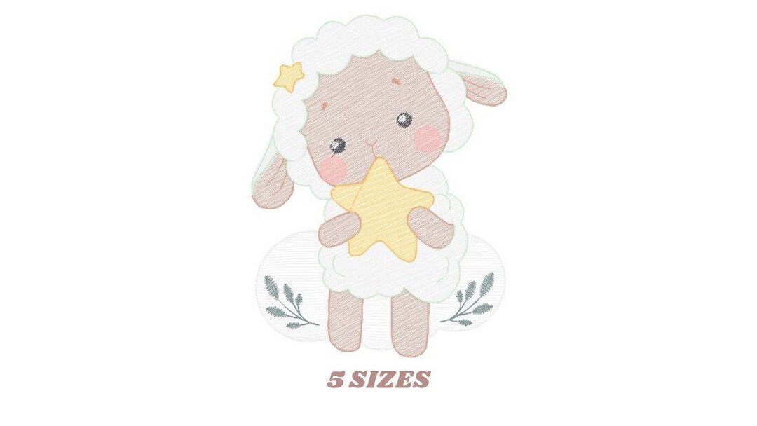 Sheep Embroidery Design - Lamb Embroidery Designs Machine Embroidery ...