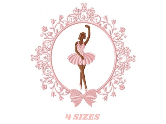 Ballerina Embroidery Designs Ballet Embroidery Design | Etsy