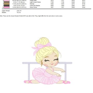 Ballerina Embroidery Designs - Ballet Dancer With Hair Bun Machine ...