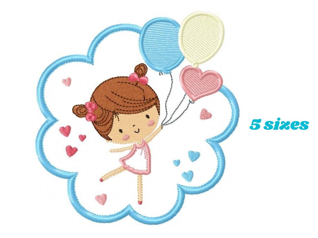 Girl Embroidery Designs - Girl With Frame Embroidery Design Machine ...