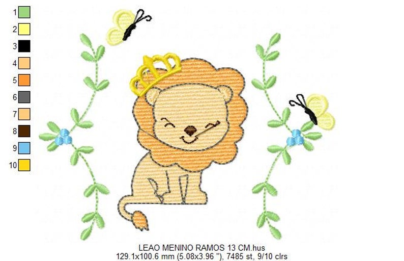 Lion Embroidery Designs Safari Embroidery Design Machine - Etsy