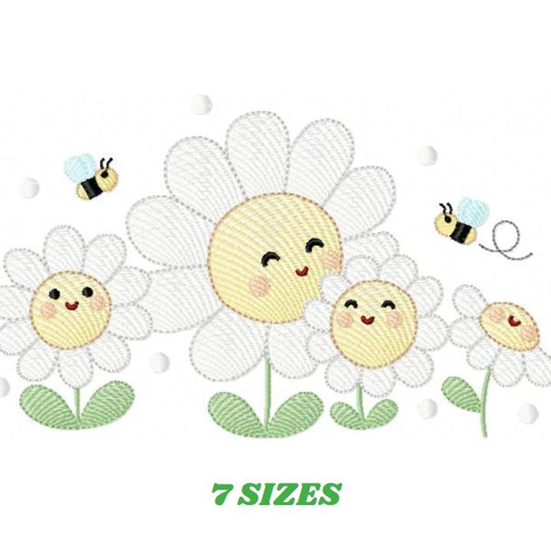 Daisy Embroidery Pattern - Etsy