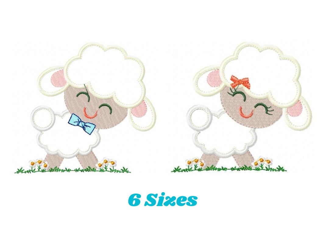 Sheep Embroidery Design Lamb Embroidery Designs Machine Embroidery ...