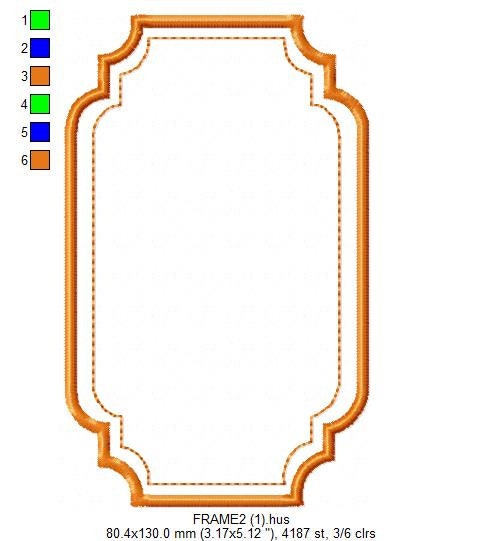 Frame Embroidery Designs Set Frame Applique Design Machine - Etsy