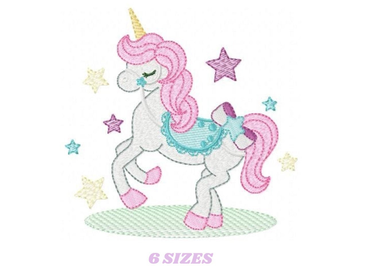 Craft Supplies & Tools Embroidery Unicorn Embroidery Design Embroidery ...