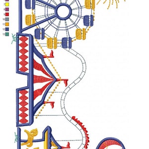 Fun Park Embroidery Design - Fair Embroidery Designs Machine Embroidery ...