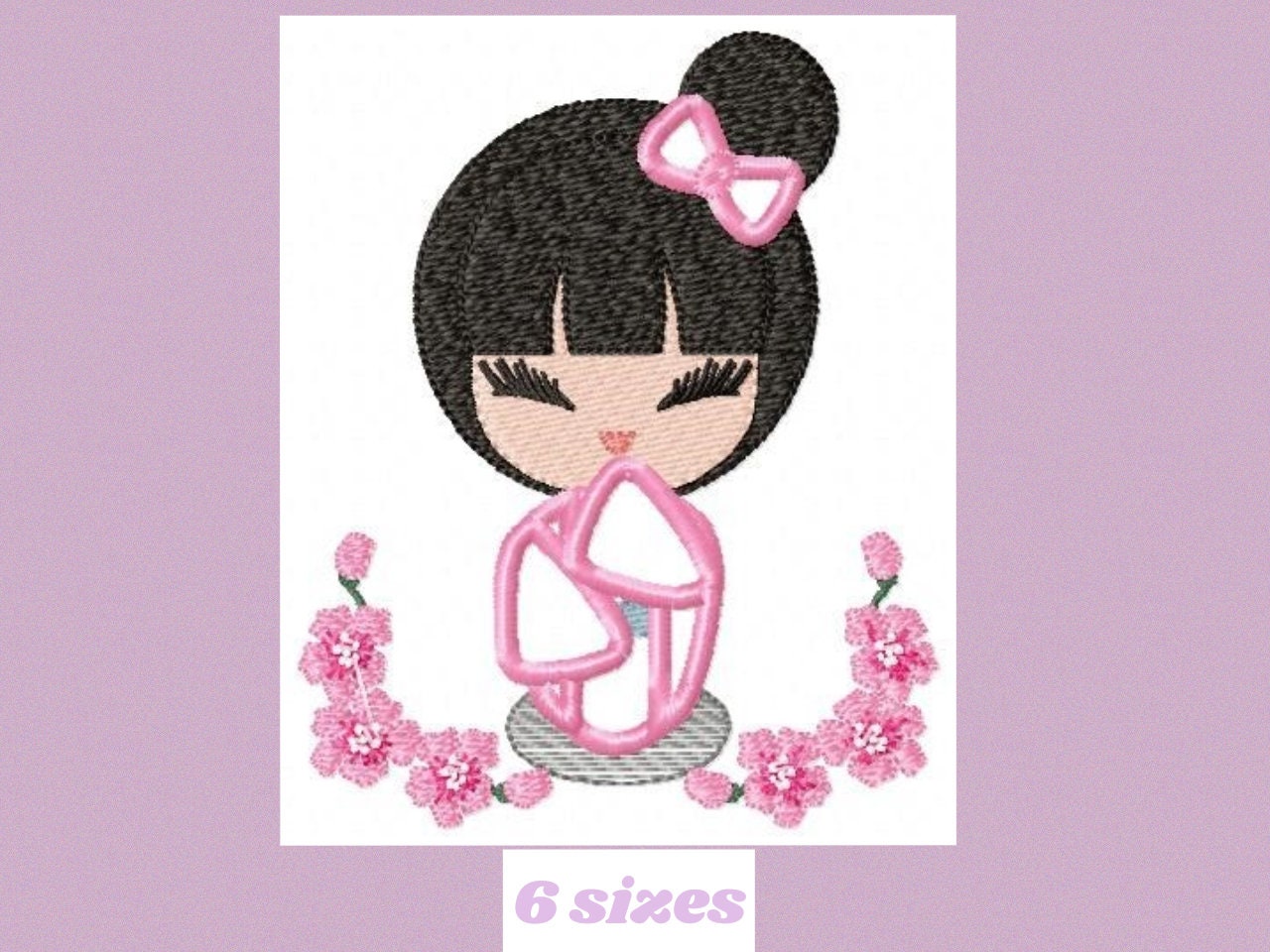 Japanese Geisha Embroidery Designs - Japanese Girl Embroidery Design ...