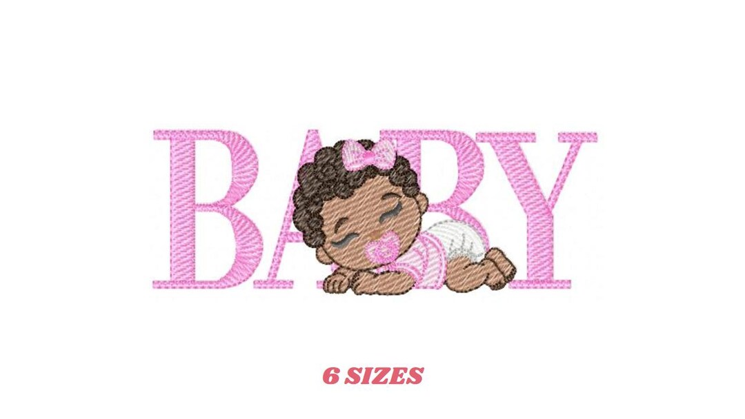Baby Girl Embroidery Designs - Newborn With Pacifier and Diaper Machine ...