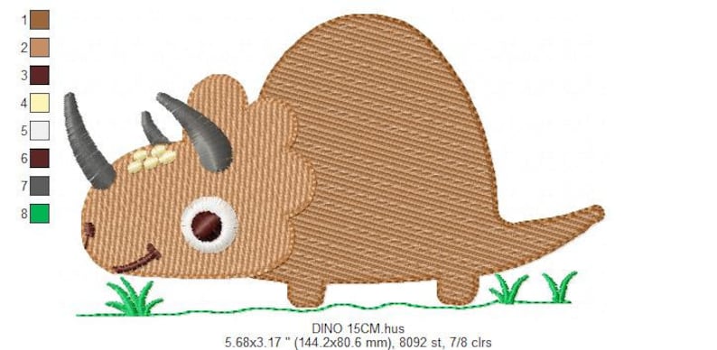 Dinosaur Embroidery Designs Dino Embroidery Design Machine - Etsy