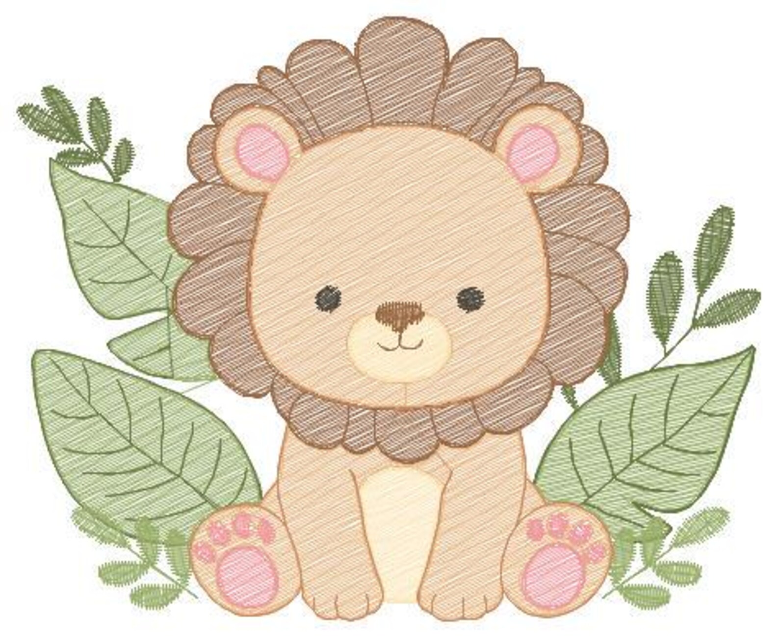 Lion Embroidery Designs - Safari Animal Embroidery Design Machine ...
