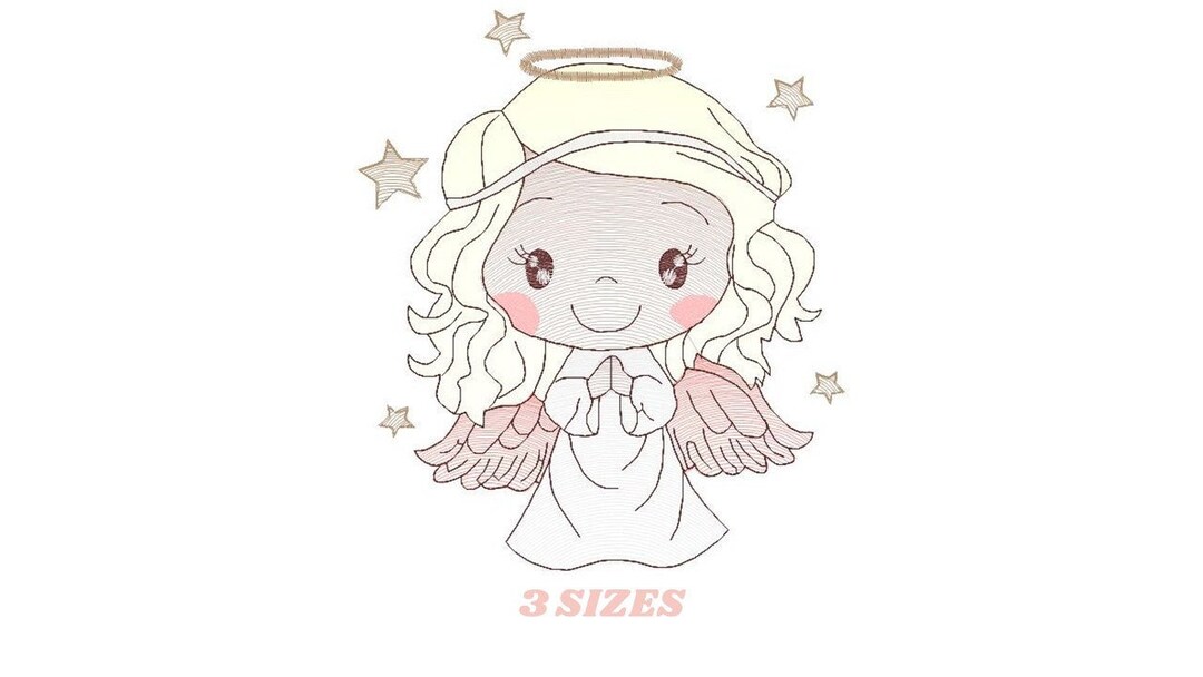 Angel Embroidery Designs - Baby Girl Embroidery Design Machine ...