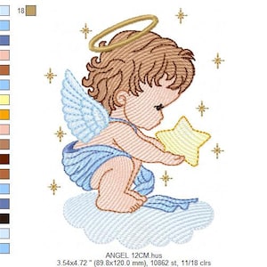 Angel Embroidery Designs - Religious Embroidery Design Machine ...