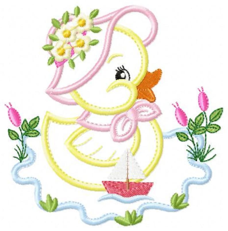 Duck Embroidery Design Animal Embroidery Designs Machine | Etsy Australia
