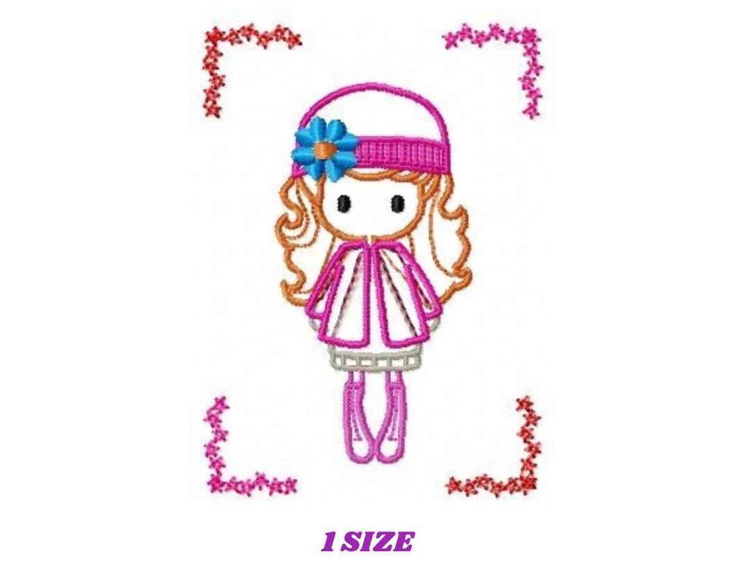Girl Embroidery Designs Winter Embroidery Design Machine Embroidery ...