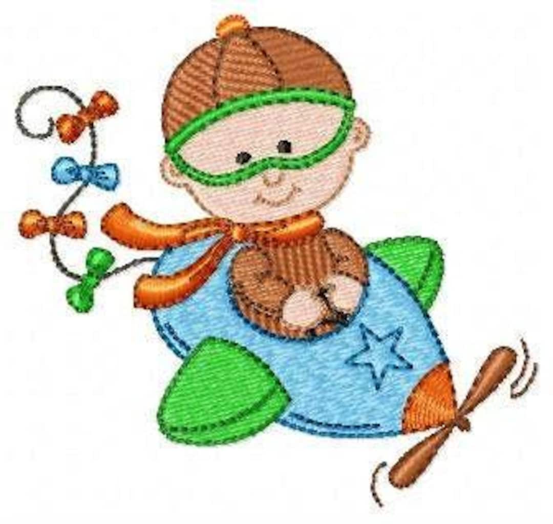Pilot Embroidery Designs - Plane Embroidery Design Machine Embroidery ...