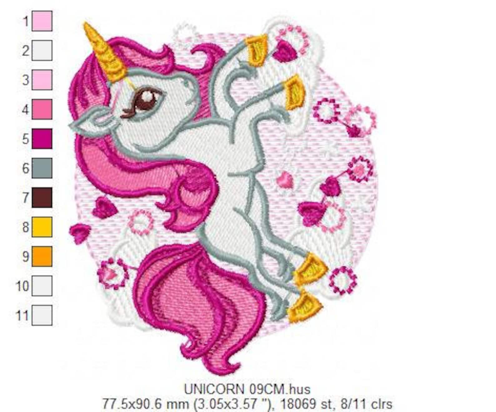 Unicorn Embroidery Designs Baby Girl Embroidery Design - Etsy