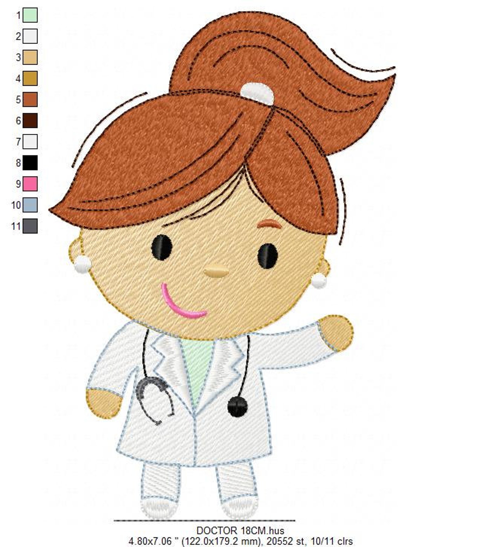 Doctor Embroidery Designs Nurse Embroidery Design Machine | Etsy