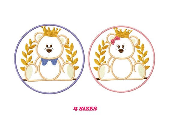 Teddy Bear Embroidery Designs Baby Girl Embroidery Design | Etsy