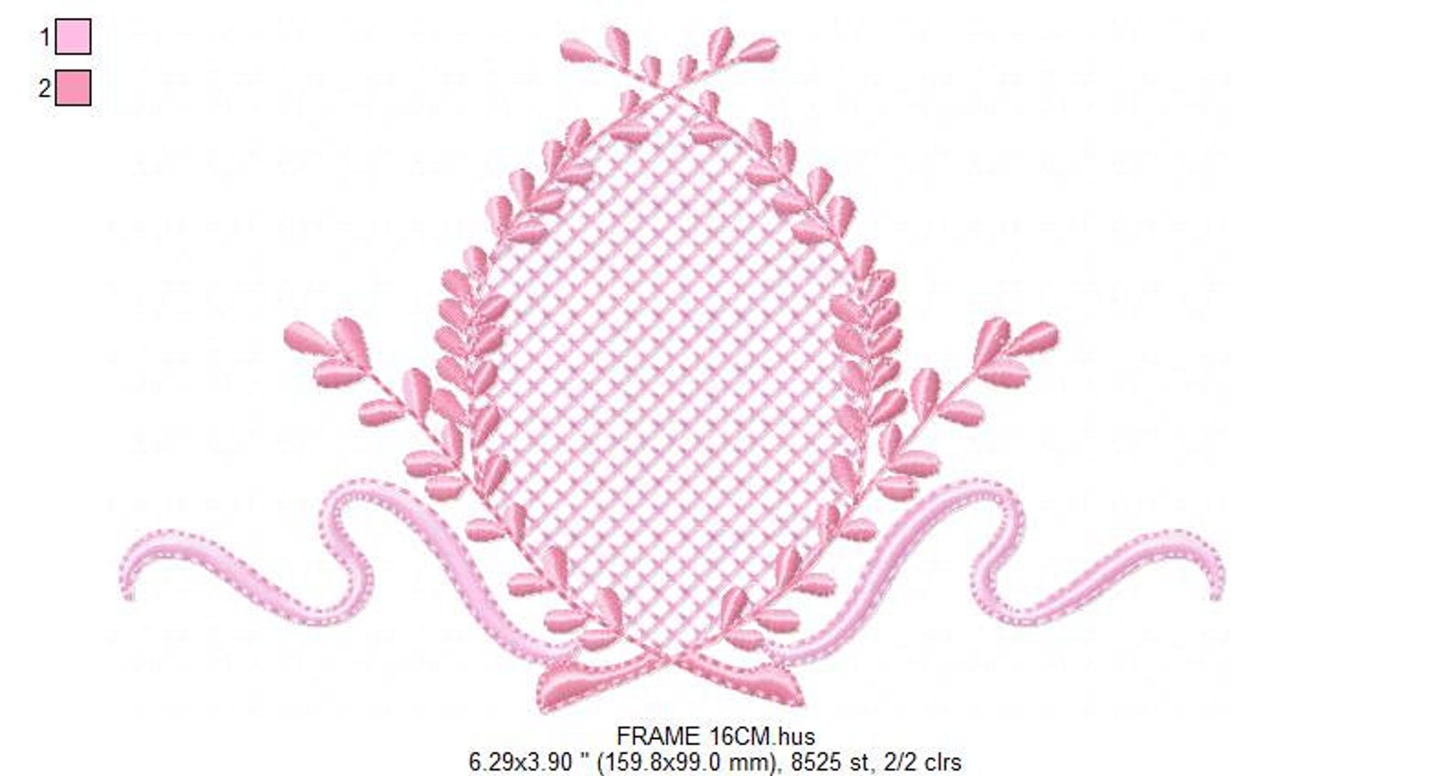 Frame Embroidery Designs Set Floral Design Shape Embroidery - Etsy