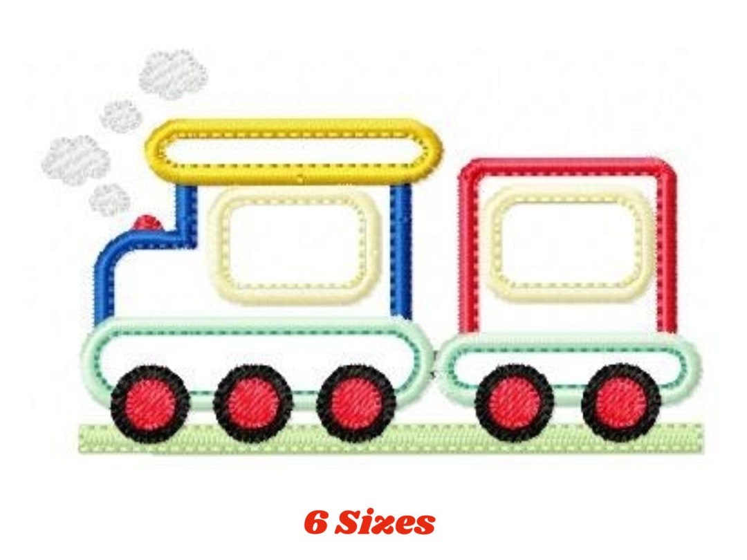 Train Embroidery Designs Vehicle Embroidery Design Machine Embroidery ...