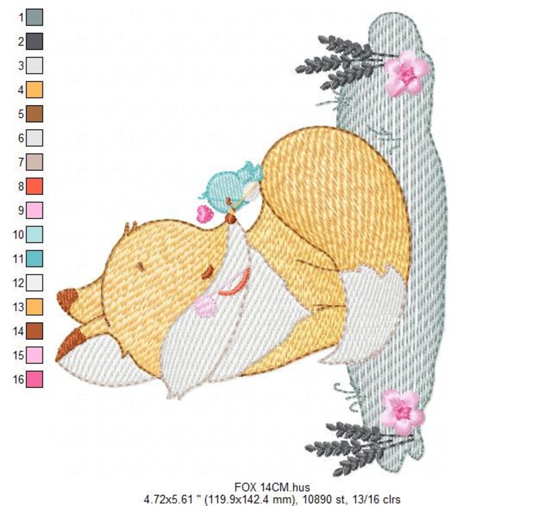 Red Fox Embroidery Designs Woodland Animals Embroidery | Etsy