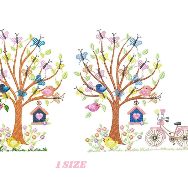 Tree Embroidery - Etsy