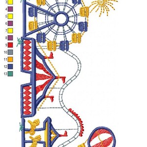 Fun Park Embroidery Design - Fair Embroidery Designs Machine Embroidery ...