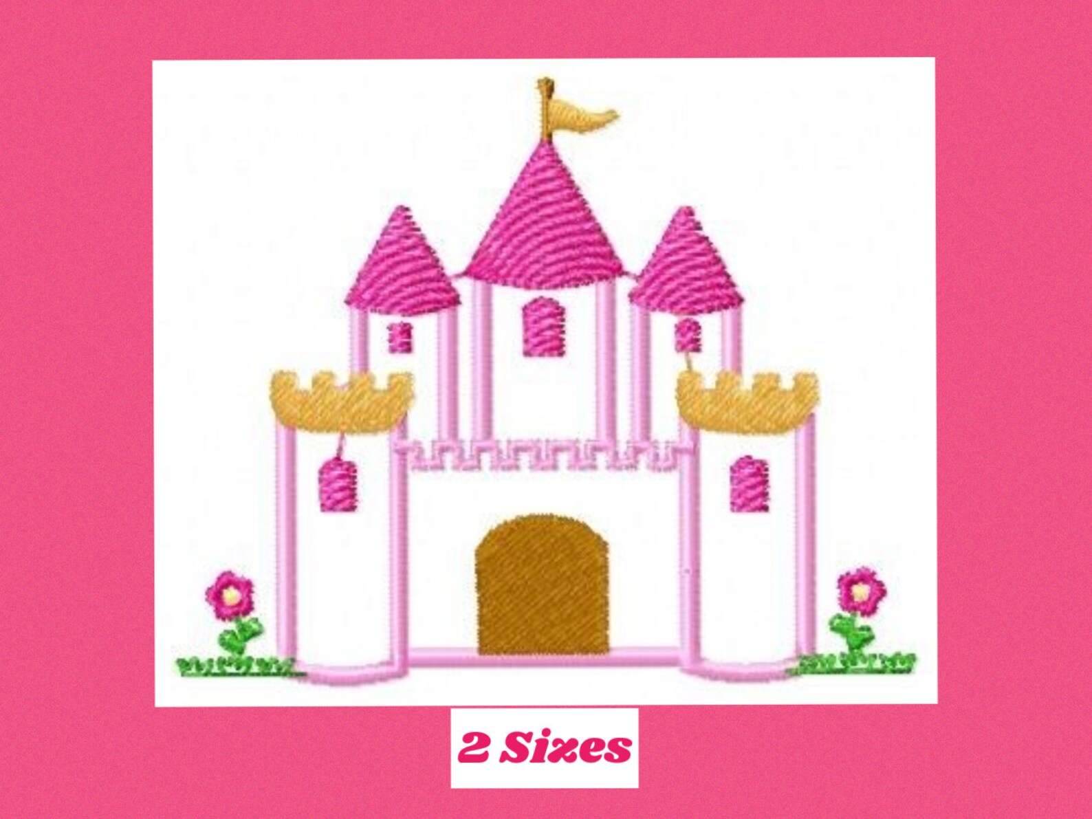 Castle Embroidery Designs Princess Palace Embroidery Design - Etsy