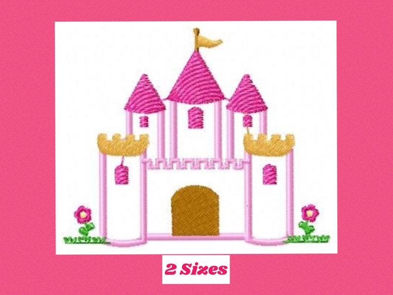 Castle Embroidery Designs - Princess Palace Applique Machine Embroidery ...