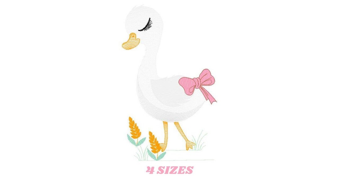 Goose Embroidery Designs Baby Girl Embroidery Design Machine Embroidery ...