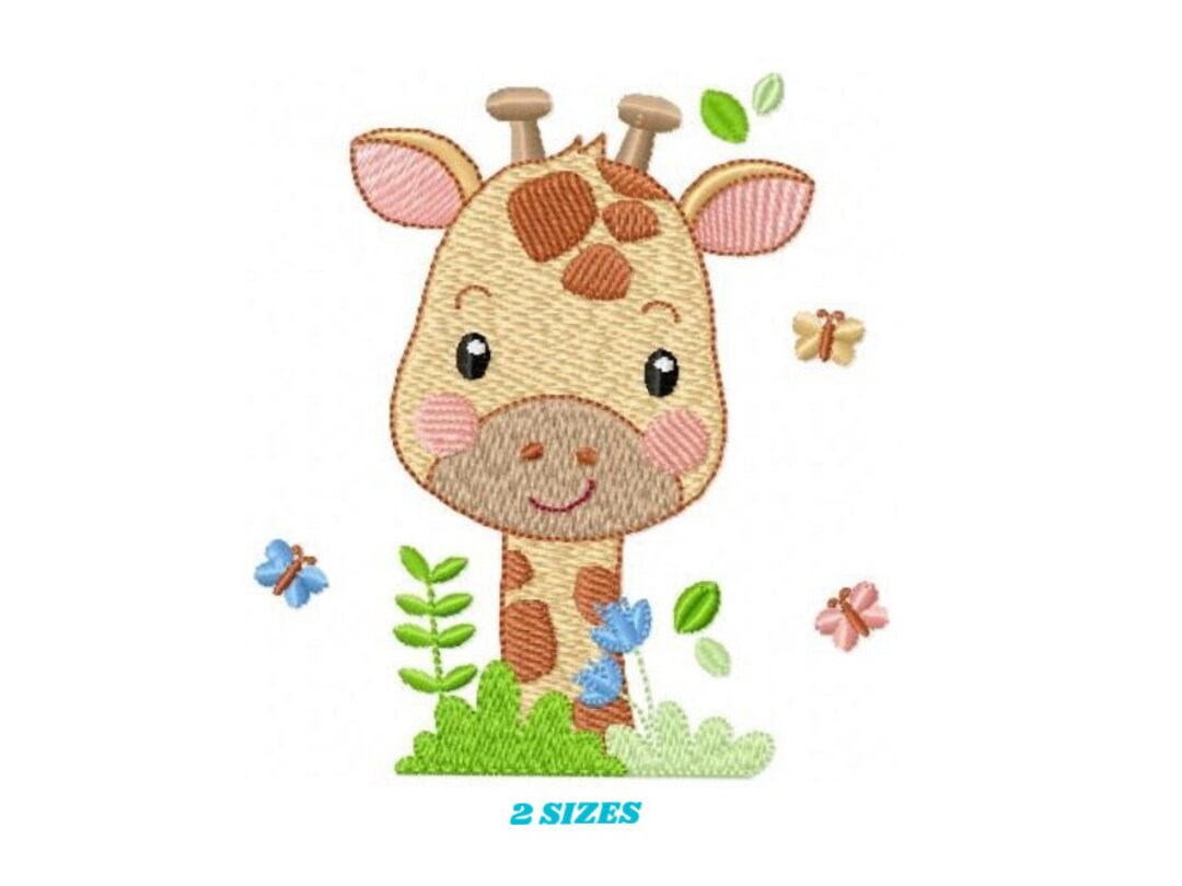 Giraffe Embroidery Design - Animal Embroidery Designs Machine ...