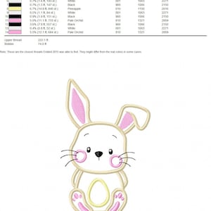 Bunny Embroidery Design Rabbit Embroidery Designs Machine Embroidery ...