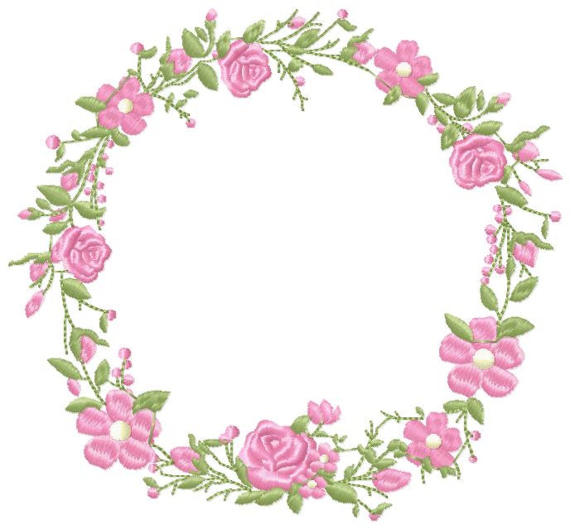 Frame Embroidery Designs Flower Embroidery Design Machine - Etsy UK