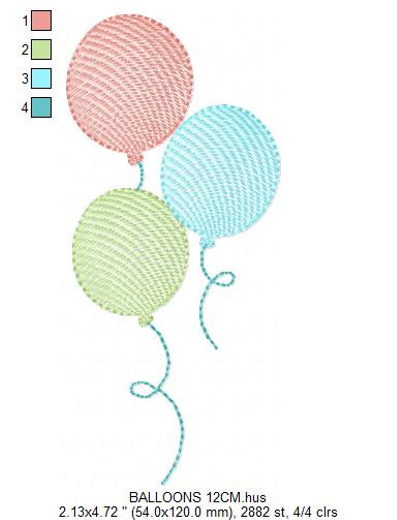Balloon Embroidery Design Birthday Embroidery Designs Machine ...