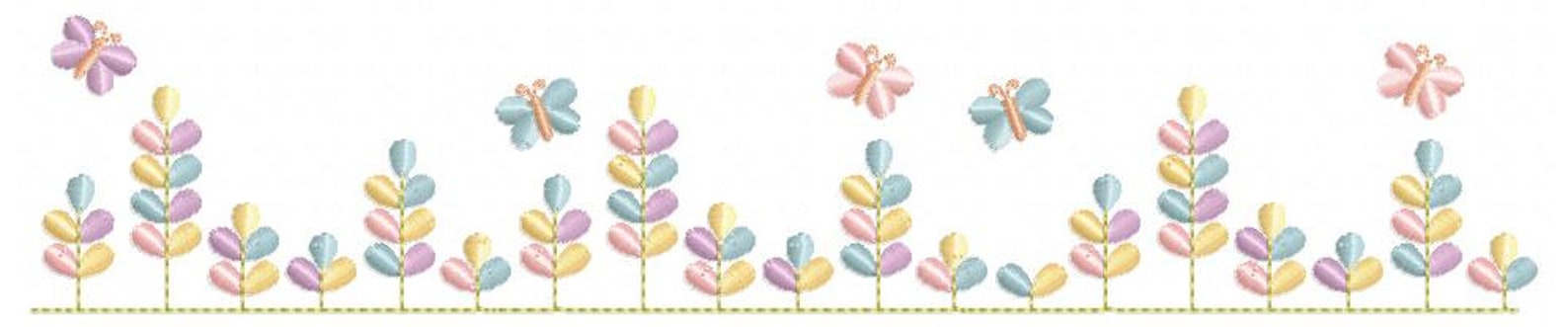 Flower Garden Embroidery Designs Spring Flowers Embroidery - Etsy