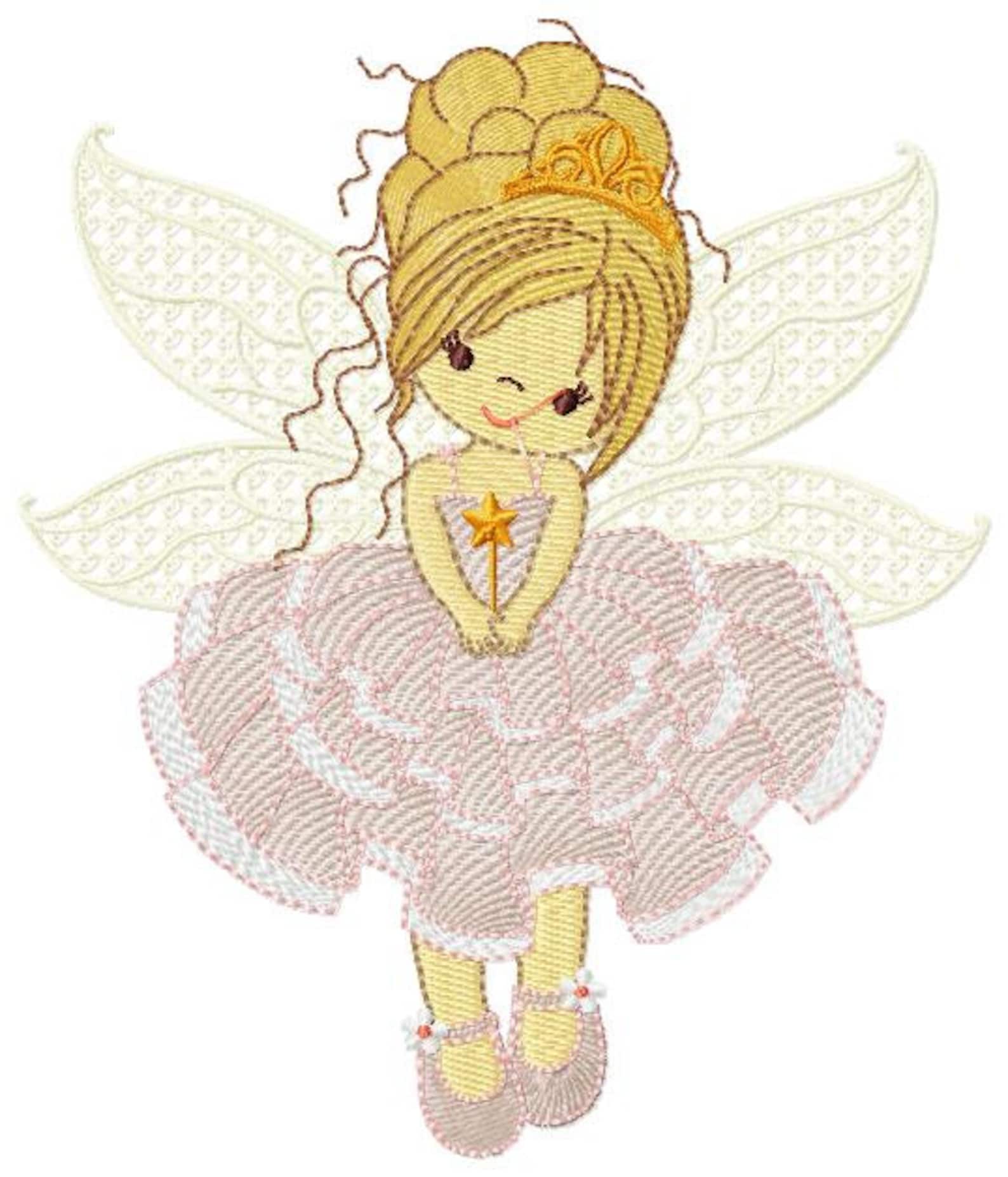 Fairy Embroidery Designs Baby Girl Embroidery Design Machine - Etsy