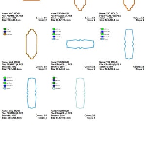 Frame Embroidery Designs Set - Frame Applique Design Machine Embroidery ...