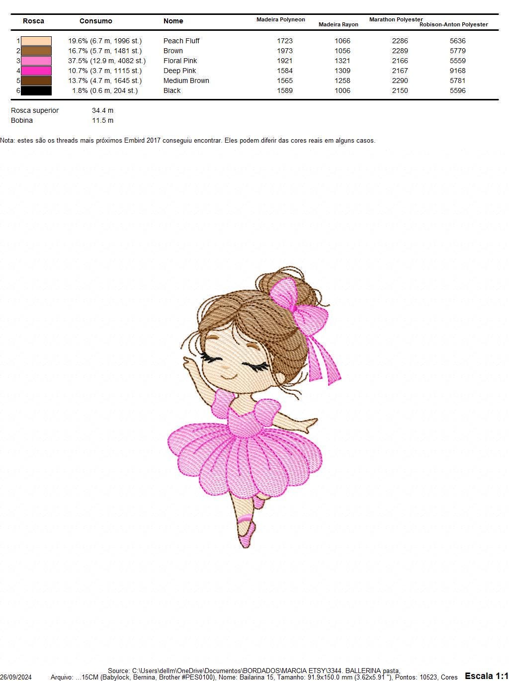 Ballerina Embroidery Designs - Ballet Dancer Embroidery Design Machine ...