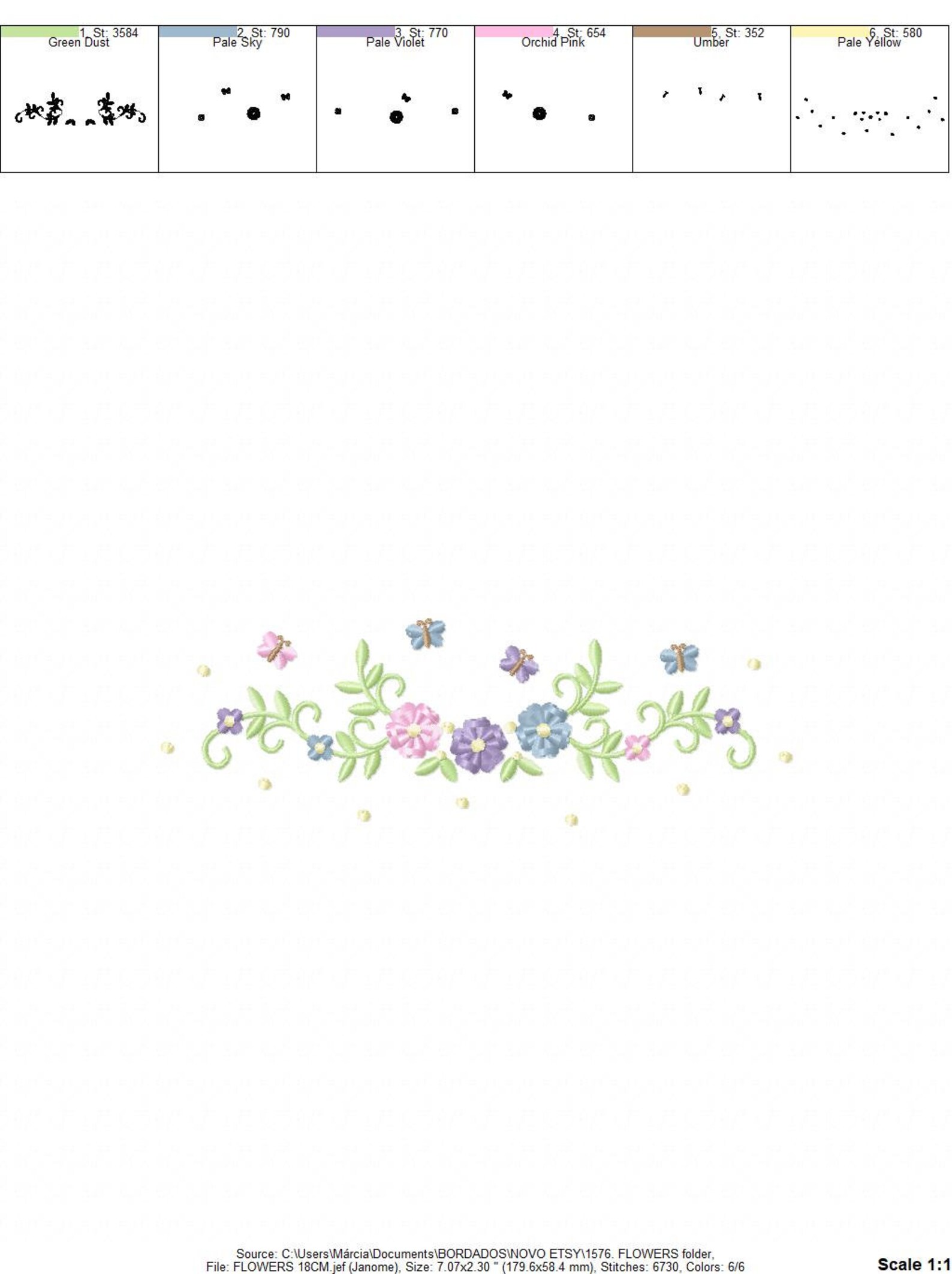 Flower Frame Embroidery Designs Flower Embroidery Design - Etsy