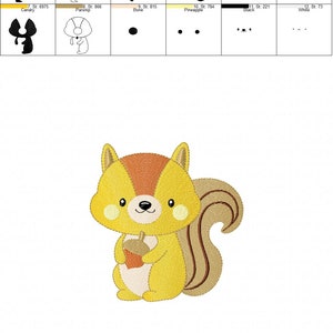 Squirrel Embroidery Design - Animal Embroidery Designs Machine ...